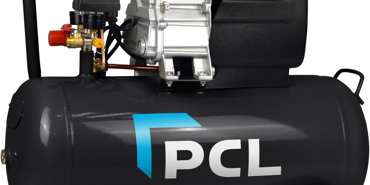 PCL CM2550D/EU 50L 2.5HP DD Compressor 8 bar 206 l/min with European P ...